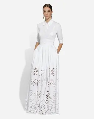 Dolce & Gabbana Cotton And Silk Cropped Polo-shirt
