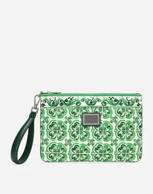 Dolce & Gabbana Majolica- Canvas Pouch - Print