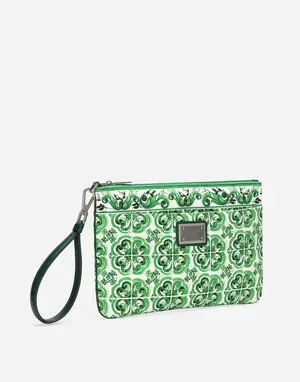 Dolce & Gabbana Majolica- Canvas Pouch - Print