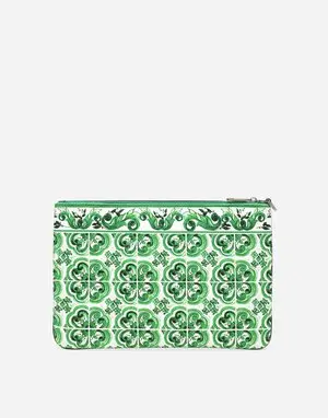 Dolce & Gabbana Majolica- Canvas Pouch - Print