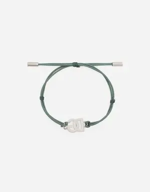Dolce & Gabbana Cord Bracelet With Dg Logo - Green