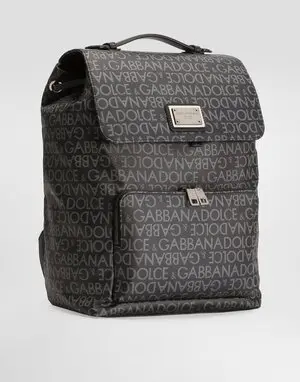 Dolce & Gabbana Coated Jacquard Backpack - Multicolor