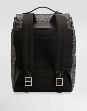 Dolce & Gabbana Coated Jacquard Backpack - Multicolor