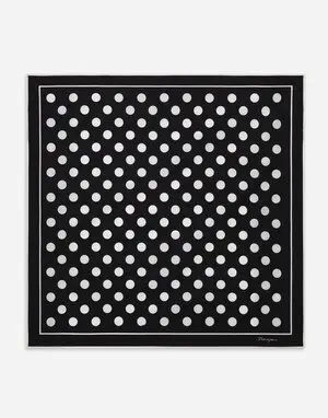 Dolce & Gabbana Polka-dot Cotton Scarf - Print