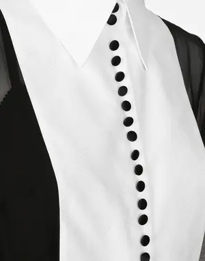 Dolce & Gabbana Silk Chiffon Midi Shirt Dress