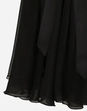 Dolce & Gabbana Silk Chiffon Midi Shirt Dress