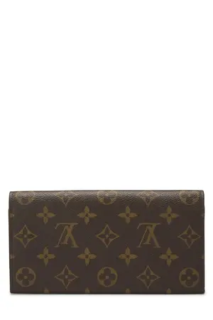 LOUIS VUITTON Monogram Canvas Emilie Wallet - Brown