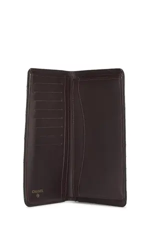 Chanel Quilted Caviar Classic Long Yen Wallet