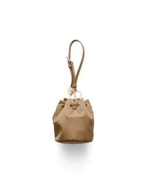 Prada Re-nylon Icon Keychain Charm - Brown