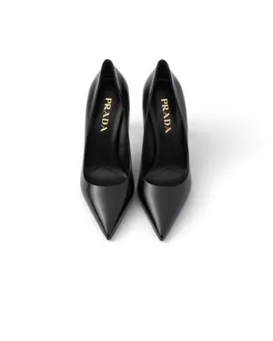 Prada Patent Saffiano Leather Pumps - Black