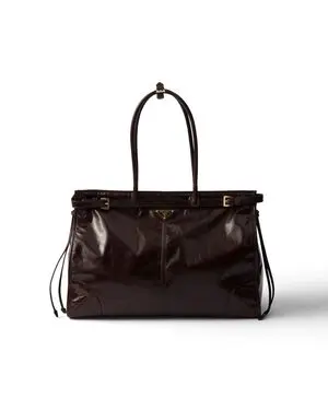 Prada Extra-large Leather Handbag - Brown