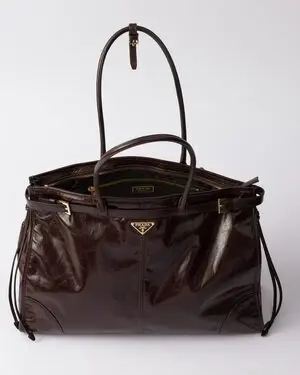 Prada Extra-large Leather Handbag - Brown
