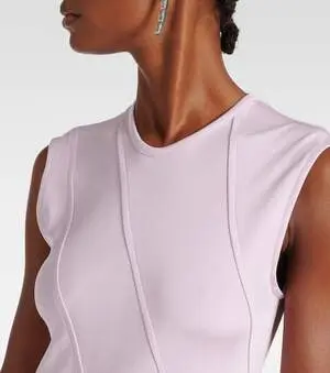 JIL SANDER Asymmetric Midi Dress - Purple
