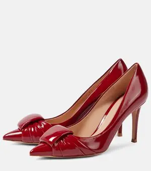 GIANVITO ROSSI 85 Patent Leather Pumps