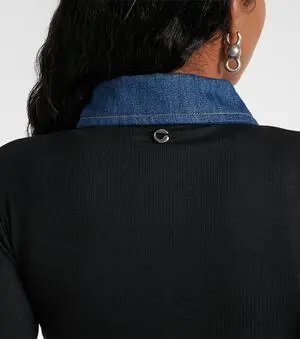Coperni Denim-trimmed Top