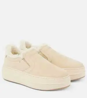 Hogan Skyscraper Suede Platform Sneakers