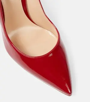 GIANVITO ROSSI 105 Patent Leather Pumps - Red