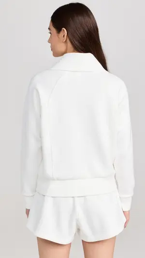 Spanx Spnax Airessentials Half Zip Sweatshirt - Powder