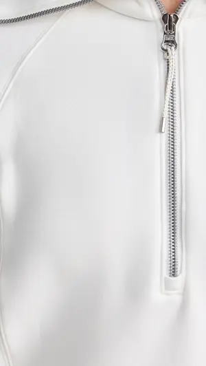 Spanx Spnax Airessentials Half Zip Sweatshirt - Powder