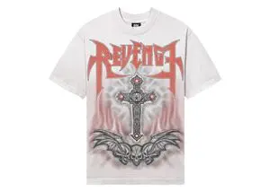 REVENGE Airbrush Metal Tee Shirt - Cement