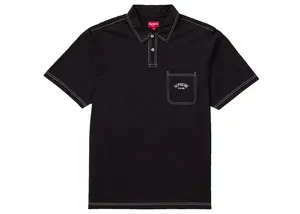 Supreme Contrast Stitch Polo Shirt