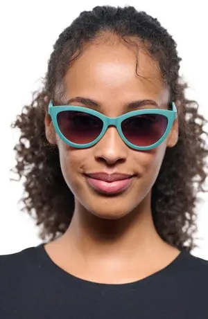 ECO Pearl Cat Eye Sunglasses - Aqua