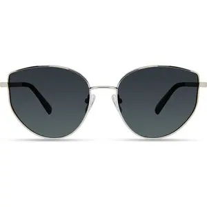 Derek Lam 10 Crosby Kirby Cat Eye Sunglasses - Silver Emerald