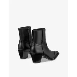 JIMMY CHOO Cece 60 Leather Heeled Ankle Boots - Black
