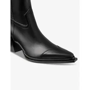 JIMMY CHOO Cece 60 Leather Heeled Ankle Boots - Black