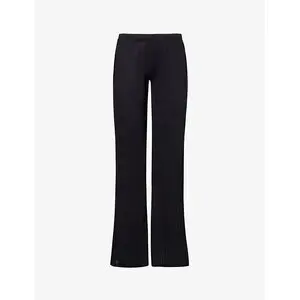 COU COU Pointelle Relaxed-fit Cotton Pyjama Trousers - 2black