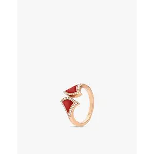 BVLGARI Divas' Dream Rose-gold, Carnelian And Diamond Ring - Rose Gold