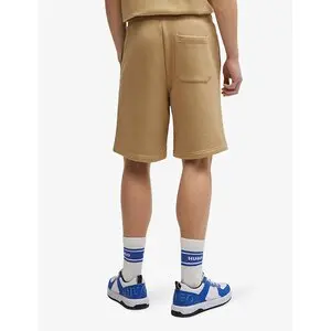 Hugo Brand-print Cotton-jersey Shorts