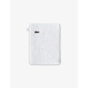 Lacoste Cotton Wash Mitt - Blanc