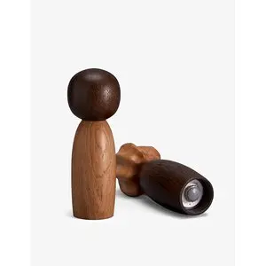 L'Objet Picanto Oak Salt And Pepper Mills Set