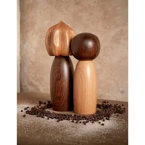 L'Objet Picanto Oak Salt And Pepper Mills Set