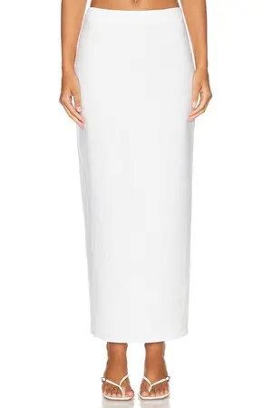 HELSA Linen Maxi Skirt