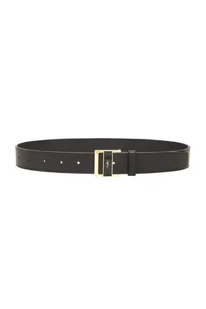 Saint Laurent Boucle Gio Belt - Nero