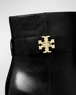 Tory Burch T-lock Heeled Ankle Boots - Black