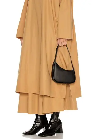 THE ROW Leather Half Moon Bag