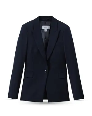 REISS Petite Gabi Single Breasted Blazer - Navy
