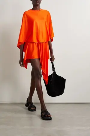 Stella McCartney Asymmetric Stretchjersey Mini Skirt