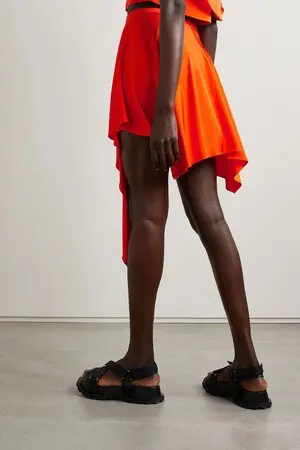 Stella McCartney Asymmetric Stretchjersey Mini Skirt