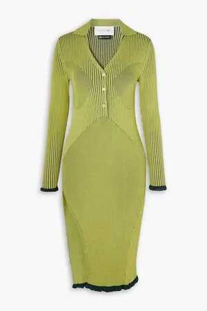 AZ FACTORY Ester Manas Ribbed-knit Dress