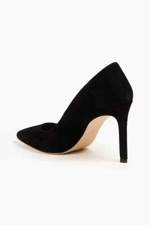 STUART WEITZMAN Leigh 95 Suede Pumps - Black
