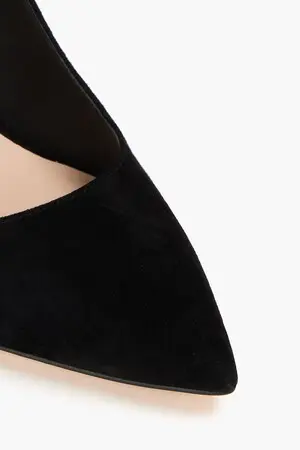 STUART WEITZMAN Leigh 95 Suede Pumps - Black