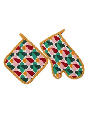 La DoubleJ Oven Glove And Pot Holder - Neutral
