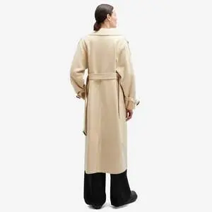 WEEKEND BY MAX MARA Virgin Wool Broadcloth Trench Coat