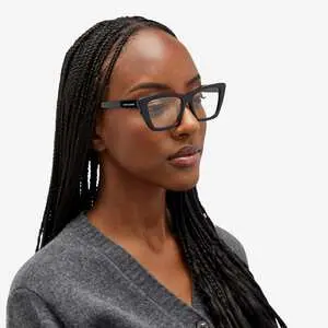 Saint Laurent 276 Mica Sunglasses - Black/yellow