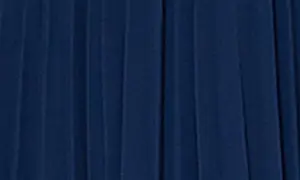 MILLY Haddy Pleated Mini Dress - Navy
