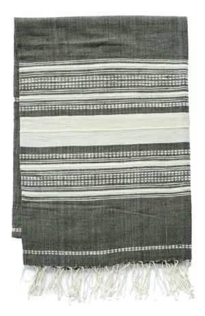 SABAHAR Genale Hand Towel Grey/natural